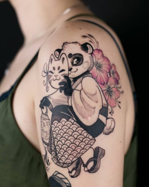 24 Amazingly Cute Panda Tattoo Ideas for Men & Women
