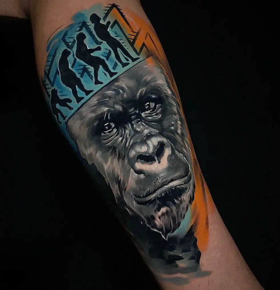 25 Incredible Gorilla Tattoo Ideas for Men in 2023
