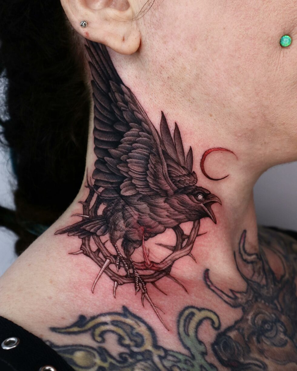30 DARK Raven Tattoo Ideas for Men & Women in 2023
