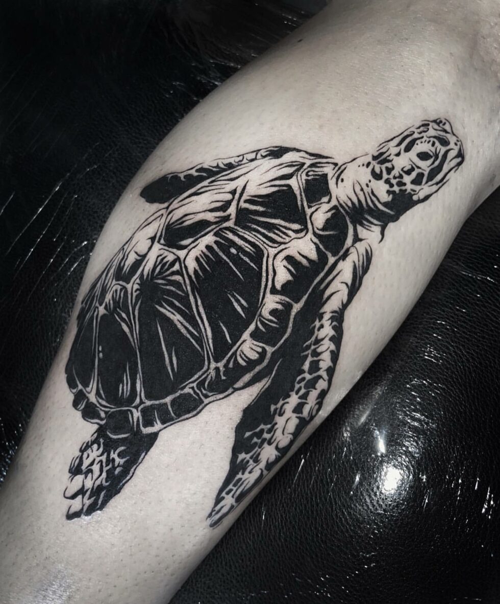 Turtle Power: 30 Sea Turtle Tattoo Ideas for Women & Men in 2024