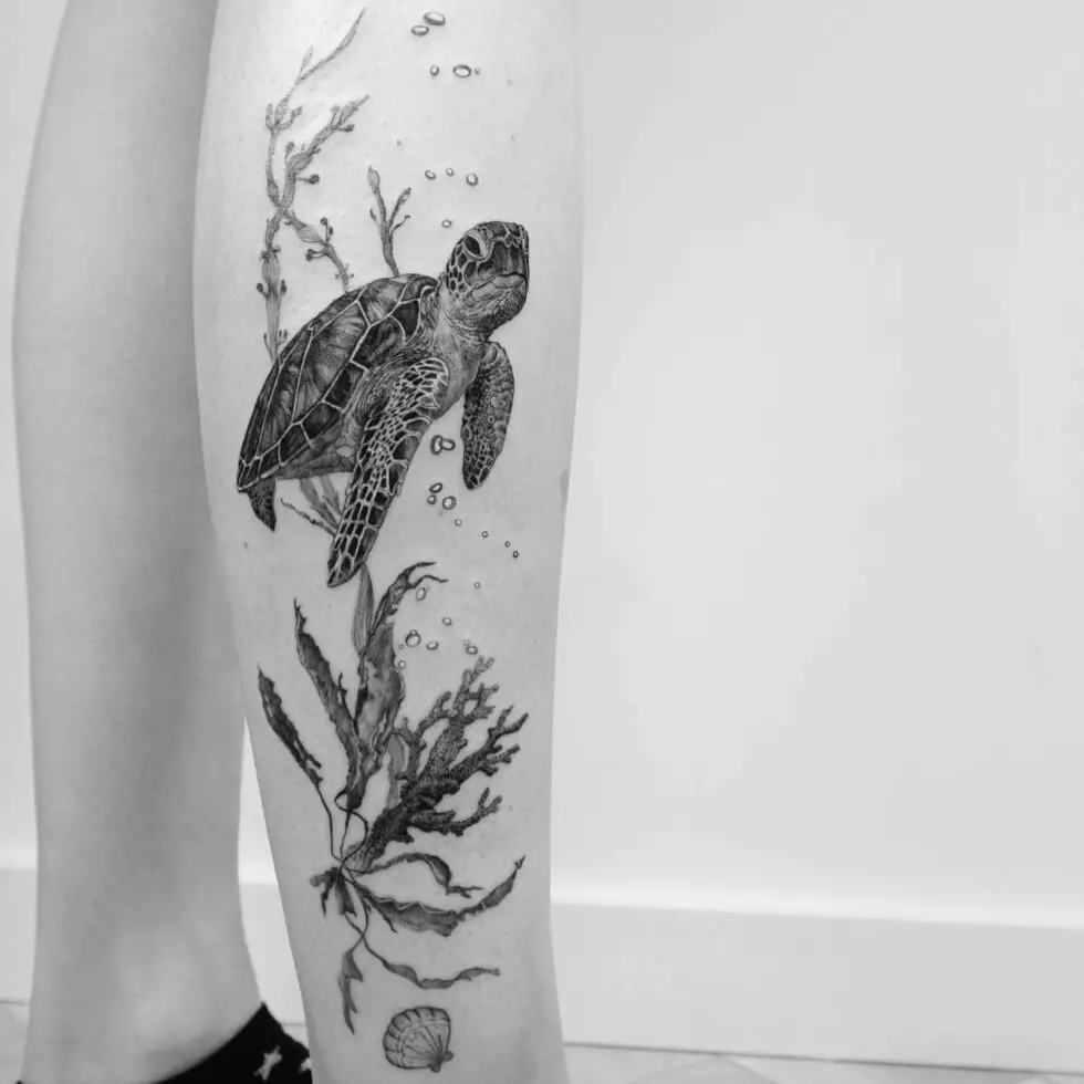 Turtle Power: 30 Sea Turtle Tattoo Ideas for Women & Men in 2024