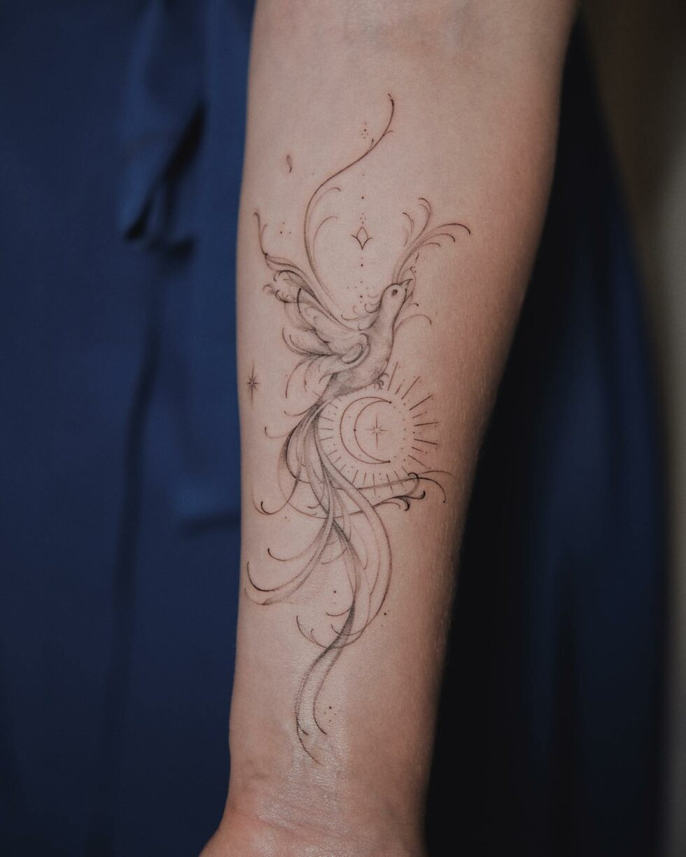 30 Firey Phoenix Tattoo Ideas for Men & Women in 2024