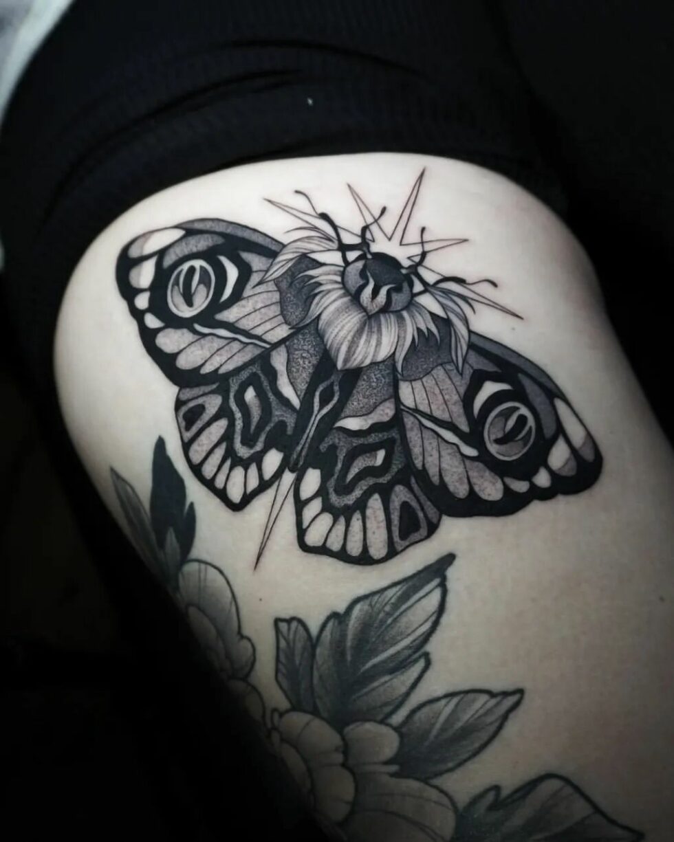 25 Stunning Moth Tattoo Ideas For Men & Women in 2023