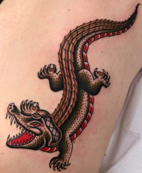 28 Awesome Alligator Tattoo Ideas for Men & Women in 2024