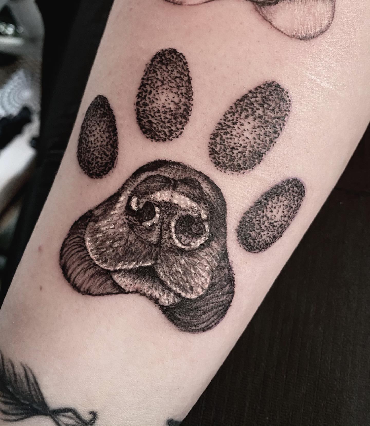Tattoo Dog Paw Print Designs Photos
