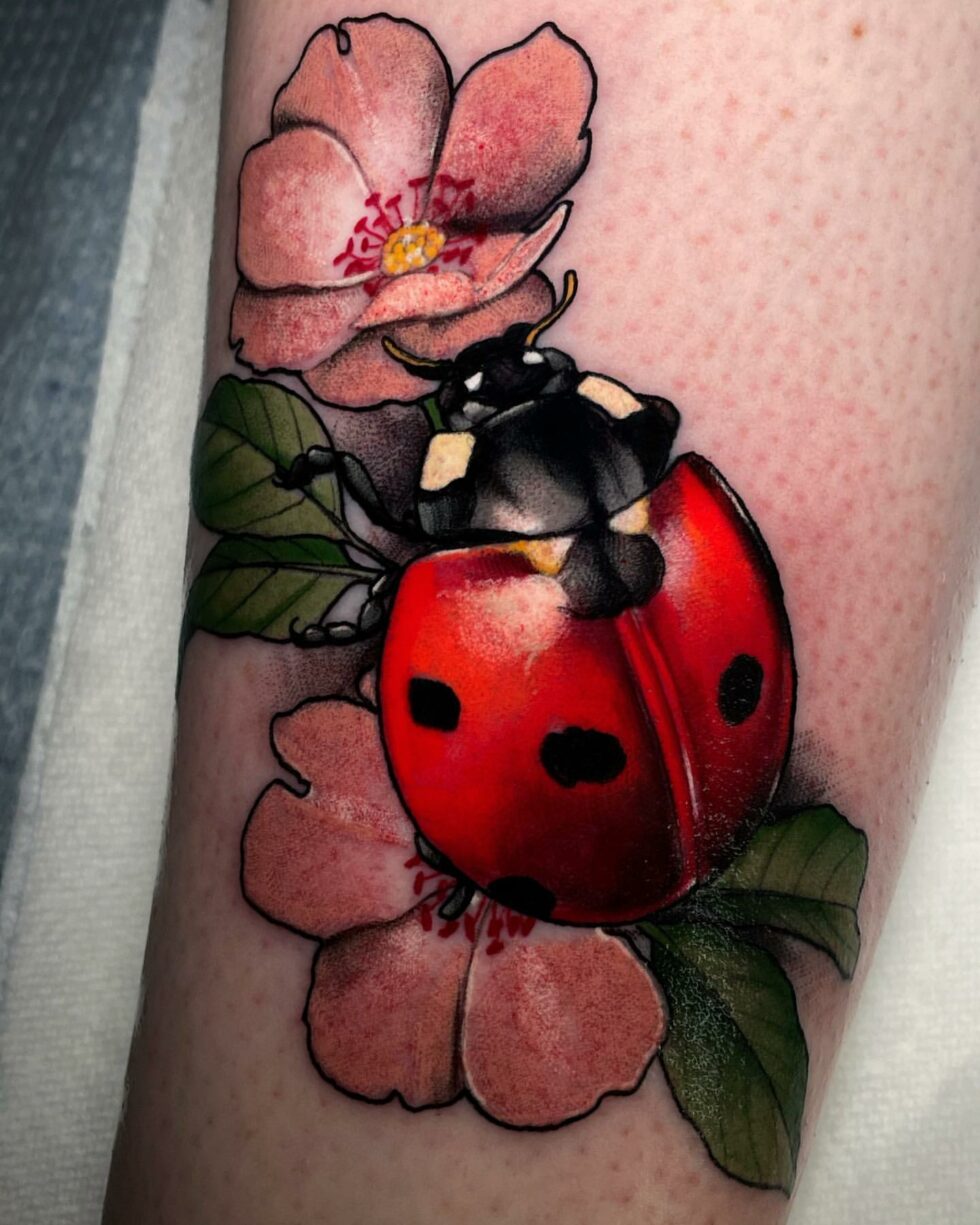 25 Lovely Ladybug Tattoo Ideas for Men & Women in 2024