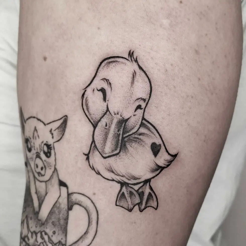 30 Delightful Duck Tattoo Ideas for Men & Women in 2024