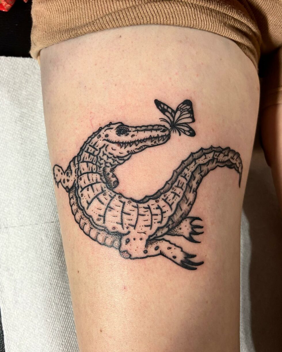 28 Awesome Alligator Tattoo Ideas for Men & Women in 2024