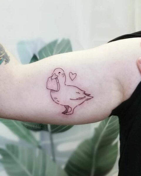 30 Delightful Duck Tattoo Ideas for Men & Women in 2024
