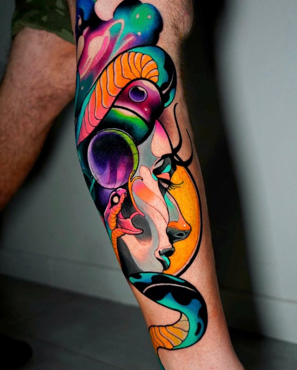 33 Tantalizing New School Tattoo Ideas for Men & Women in 2024