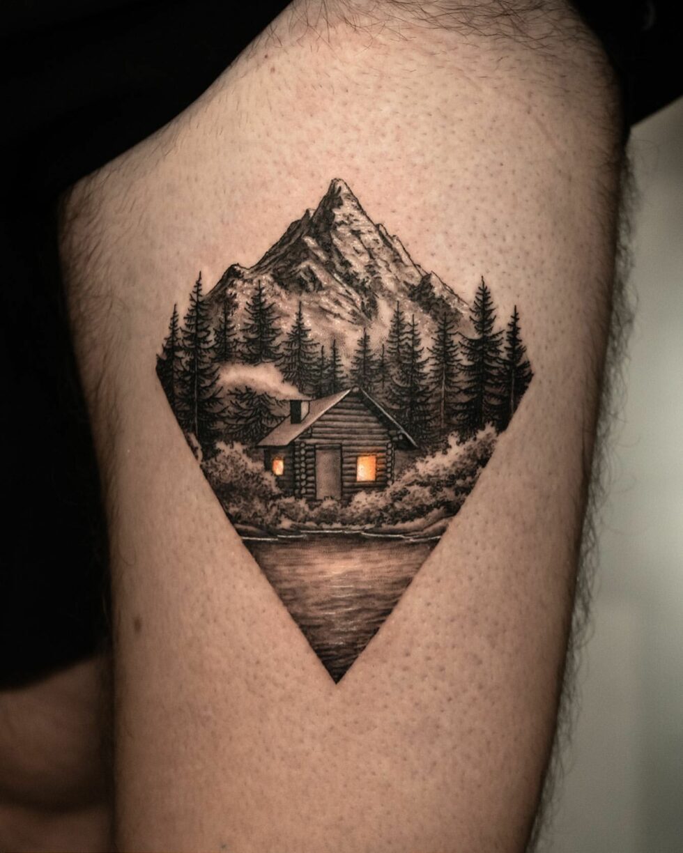 34 Magnificent Mountain Tattoo Ideas for Men & Women in 2024