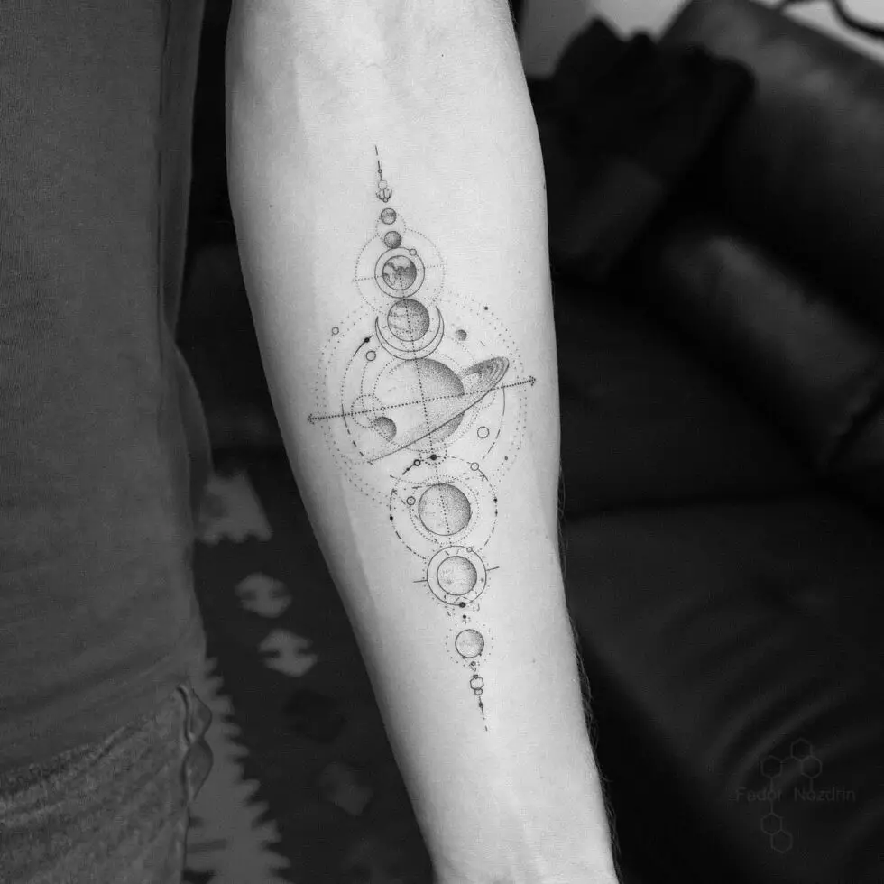 30+ Breathtaking Planet Tattoo Ideas for Men & Women in 2024