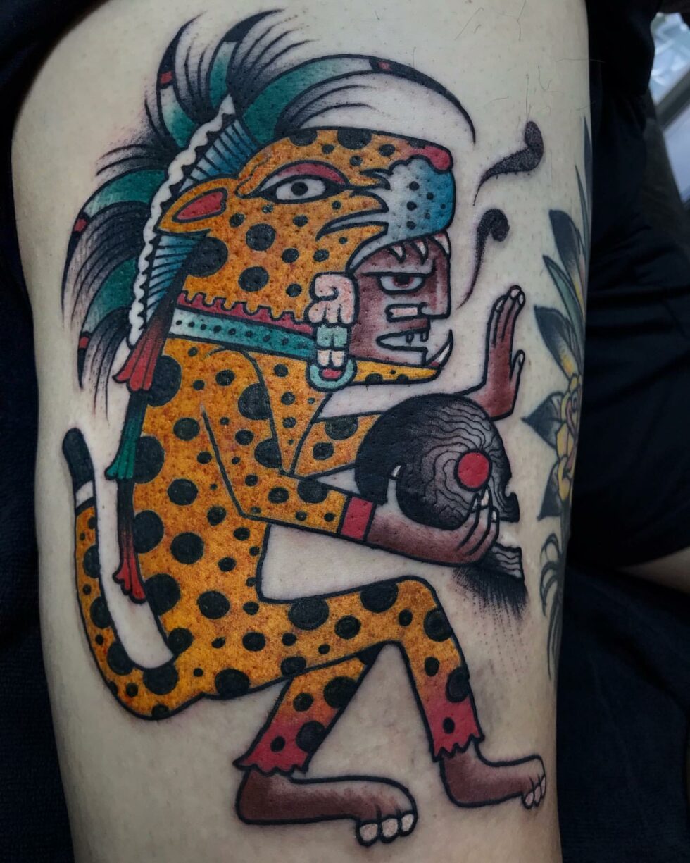33 Striking Aztec Tattoo Ideas for Men & Women in 2024