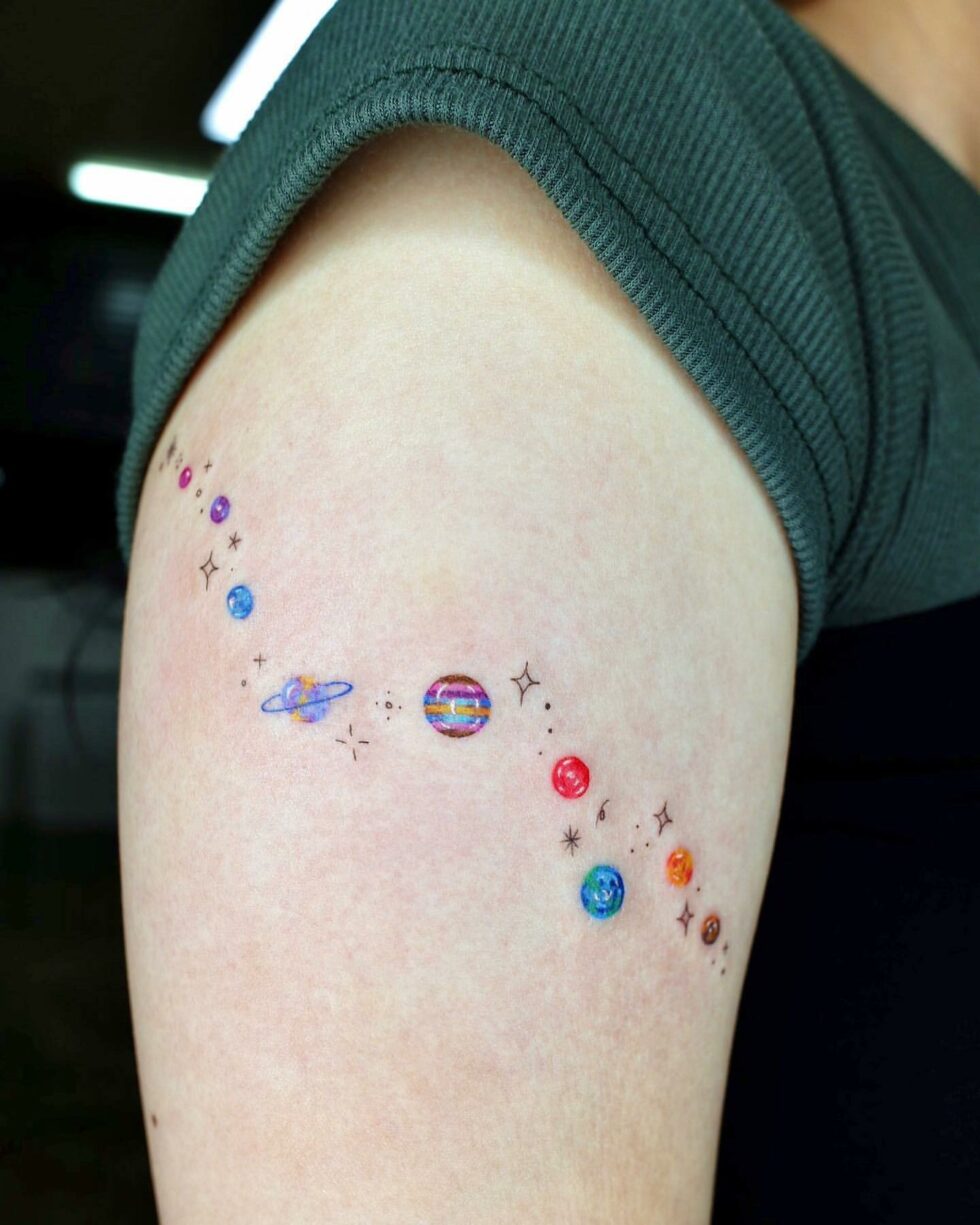 30+ Mesmerizing Galaxy Tattoo Ideas for Men & Women in 2024