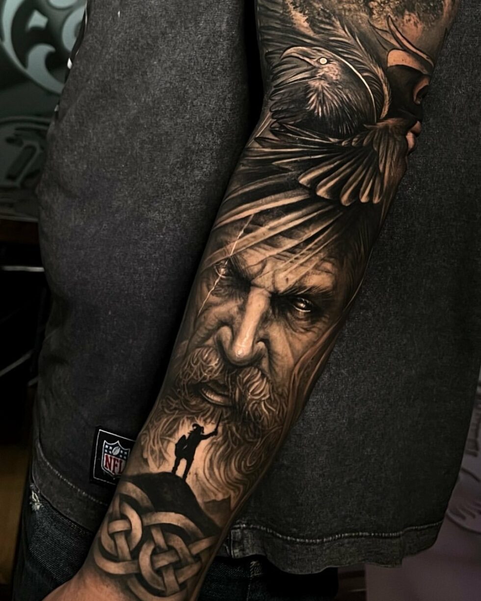 18 Incredible Viking Tattoos (Norse Tattoo Ideas) for Men & Women in 2024