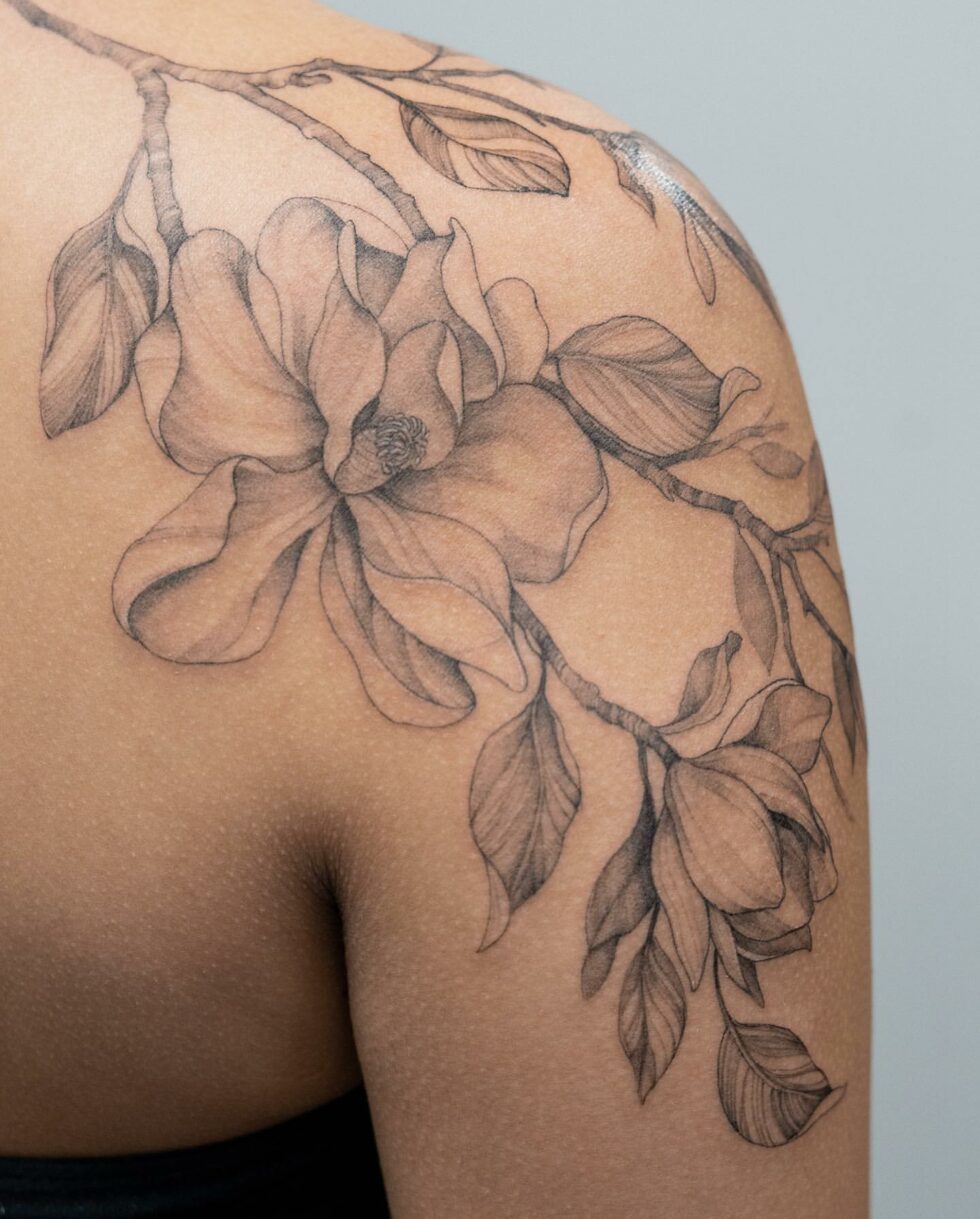 38 Lovely Magnolia Tattoo Ideas to Inspire You in 2024