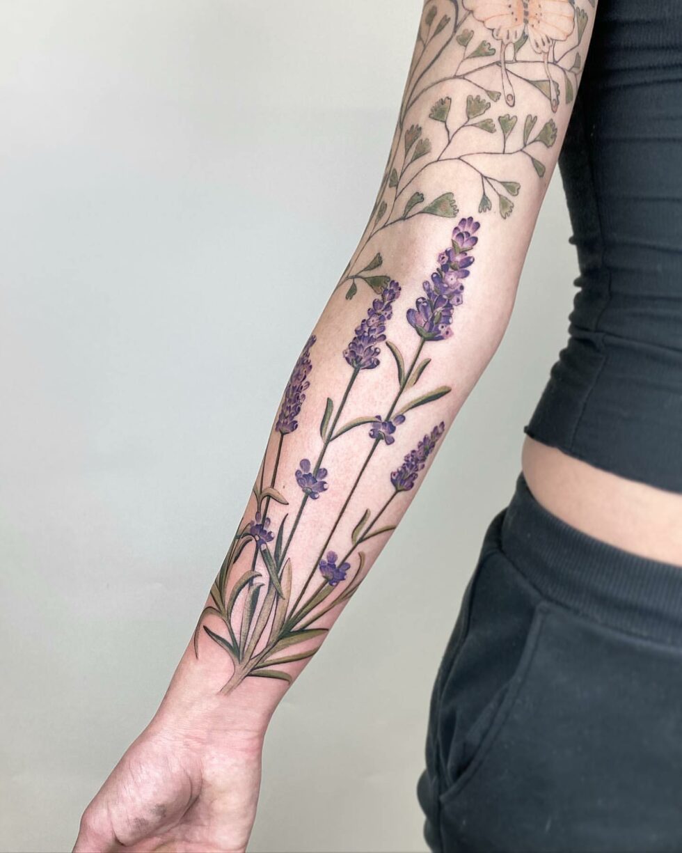 26 Lovely Lavender Tattoo Ideas to Inspire You in 2024
