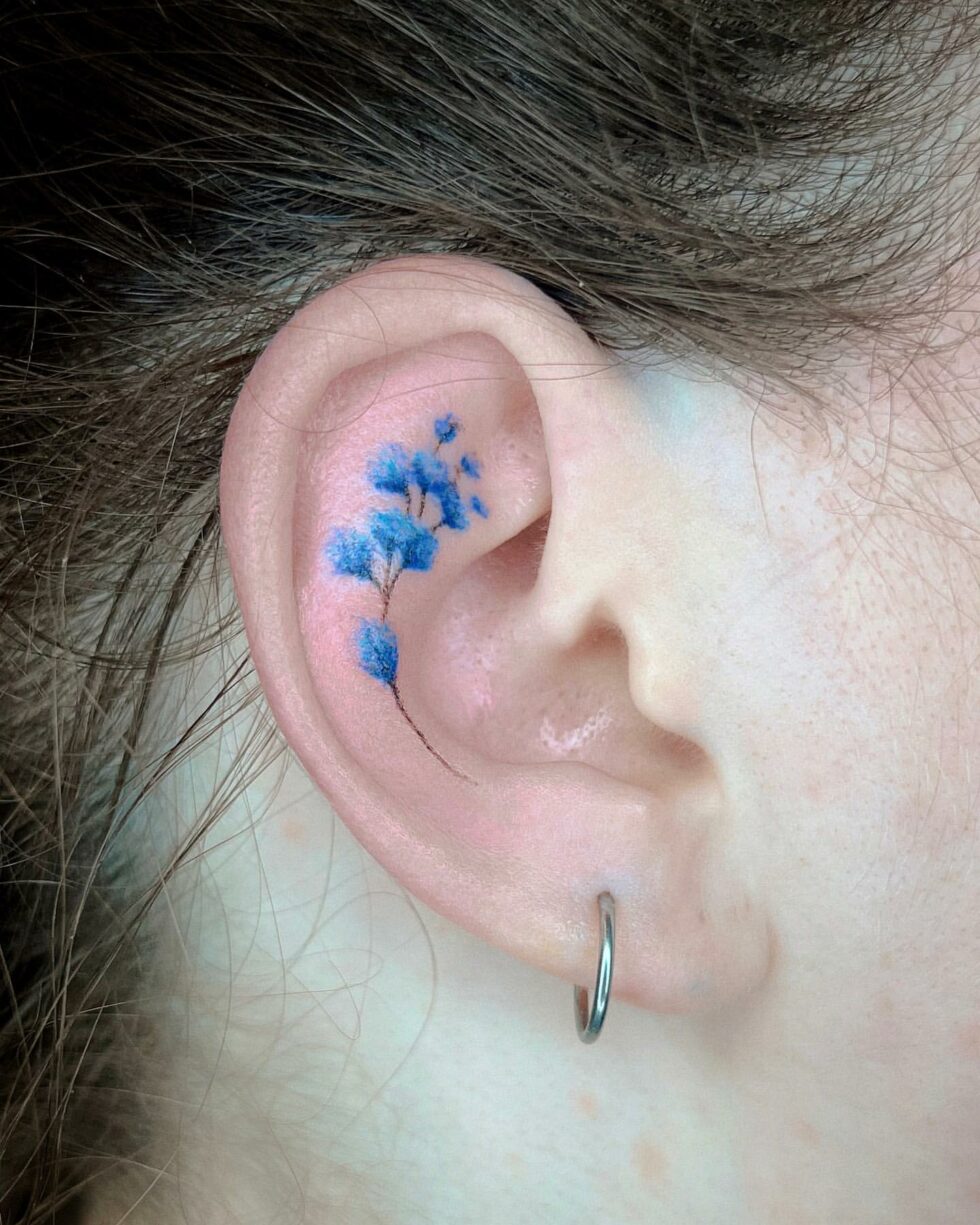 32 Amazing Ear Tattoo Ideas for Men & Women in 2023