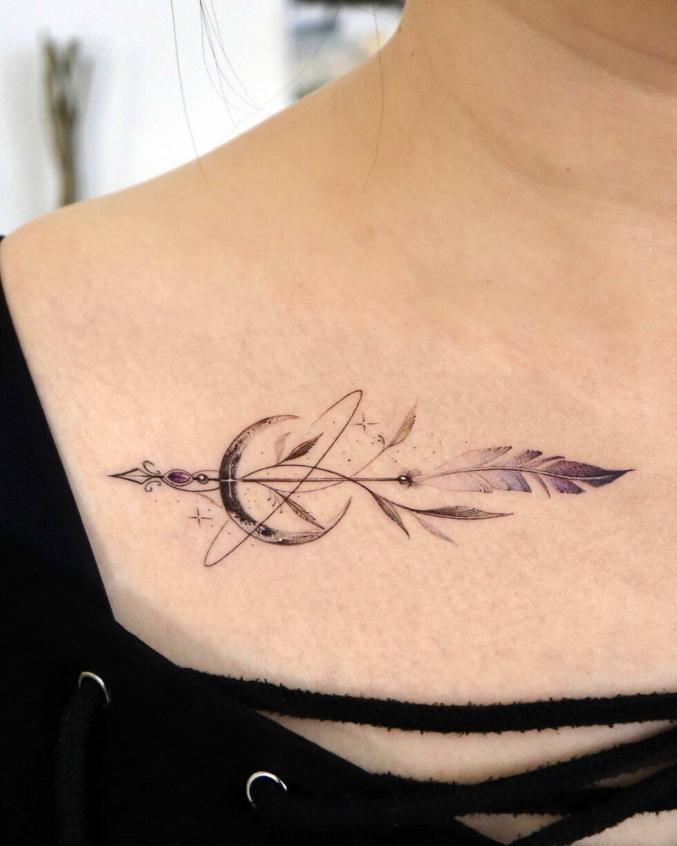 33 Cool Collarbone Tattoo Ideas for Women in 2023