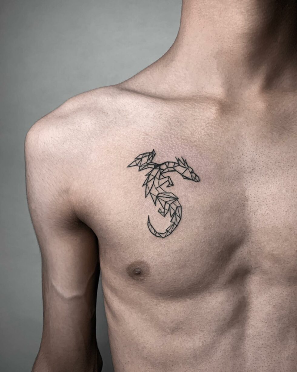 32 Stunning Small Chest Tattoos for Men in 2023