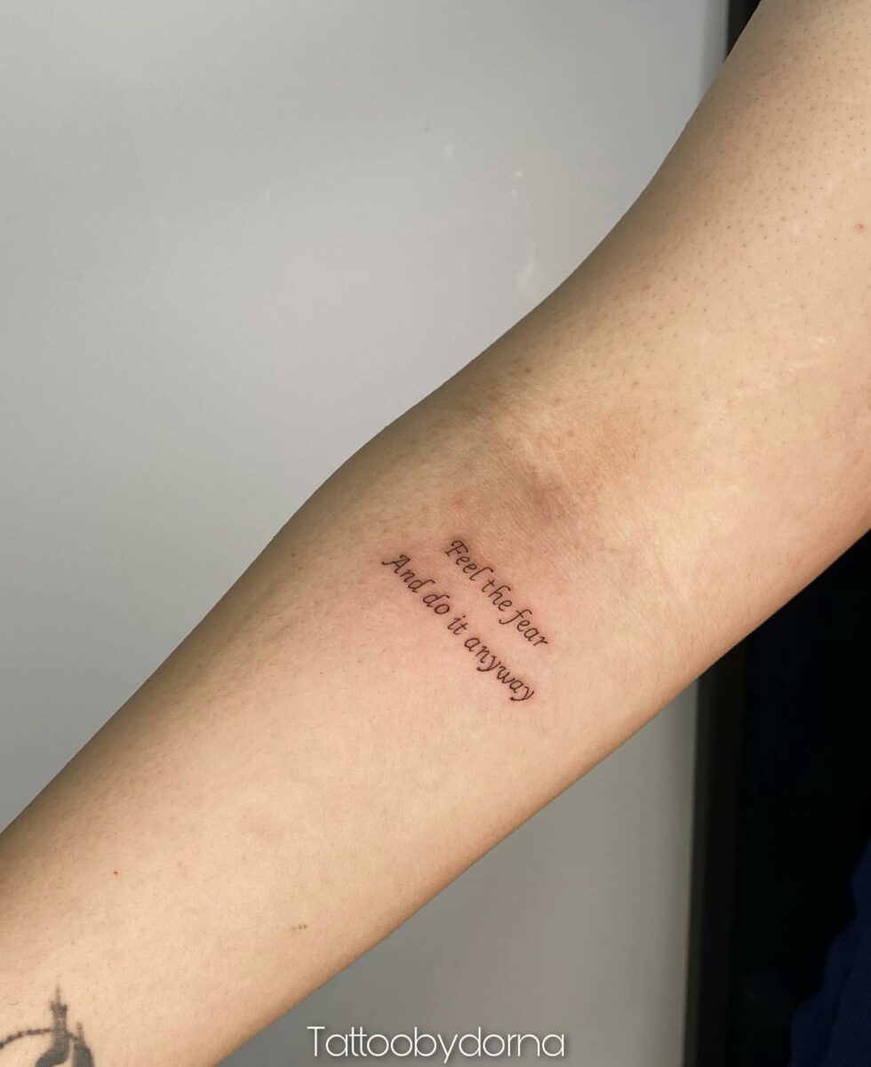 34 Captivating Script Tattoo Ideas for Women & Men in 2024