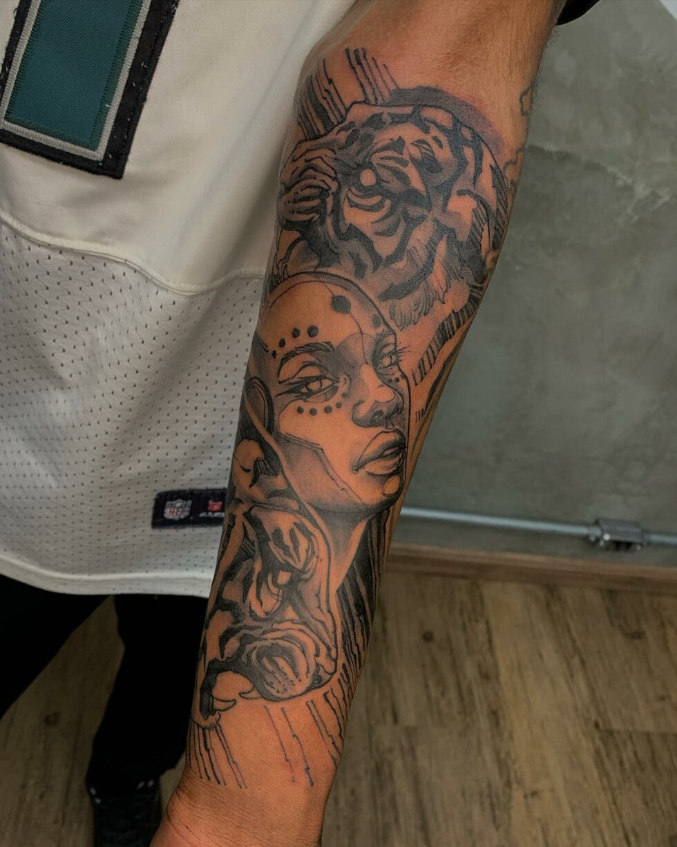 33 Outstanding Forearm Tattoos for Black Men in 2024