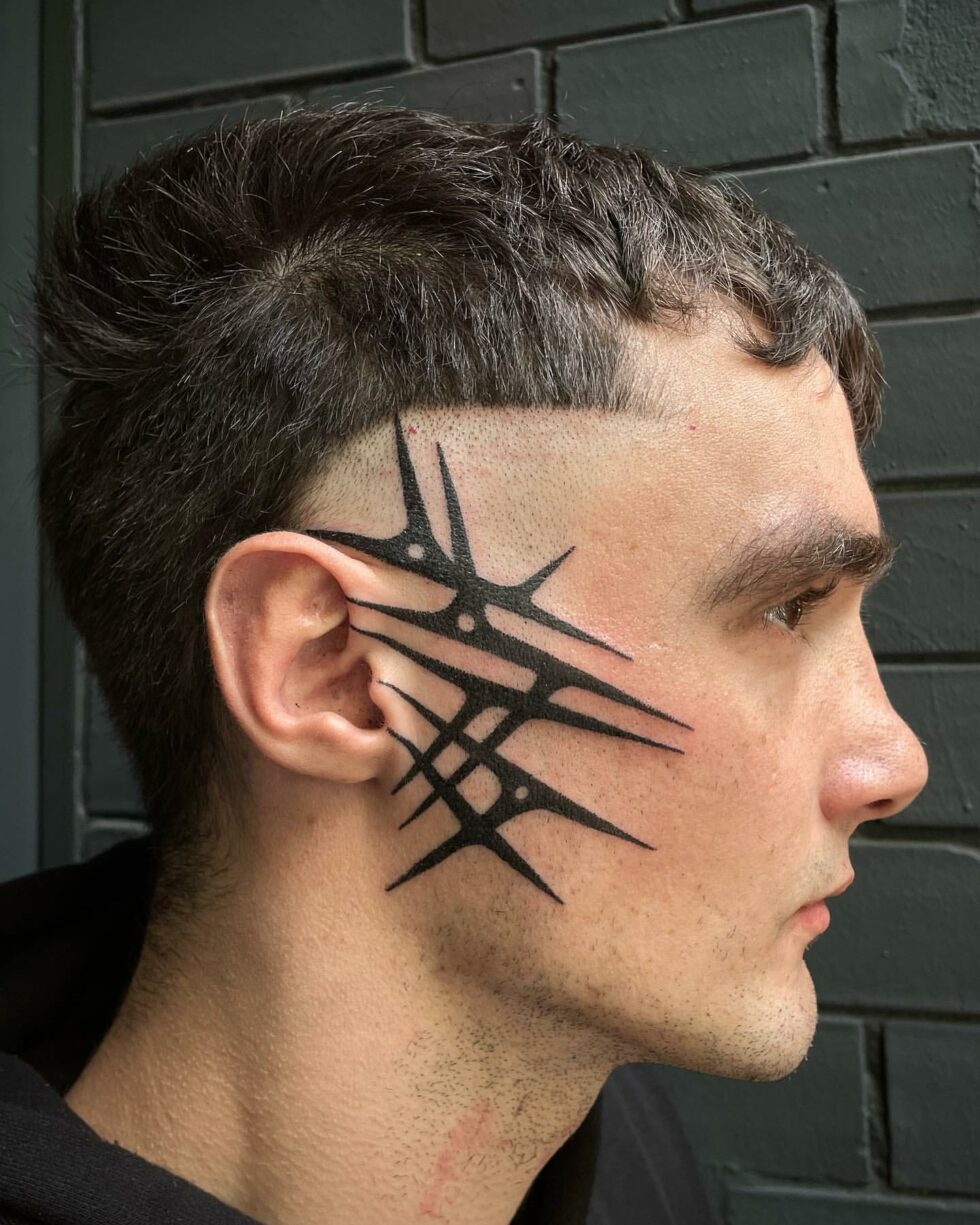 32 Fantastic Face Tattoos for Men in 2023