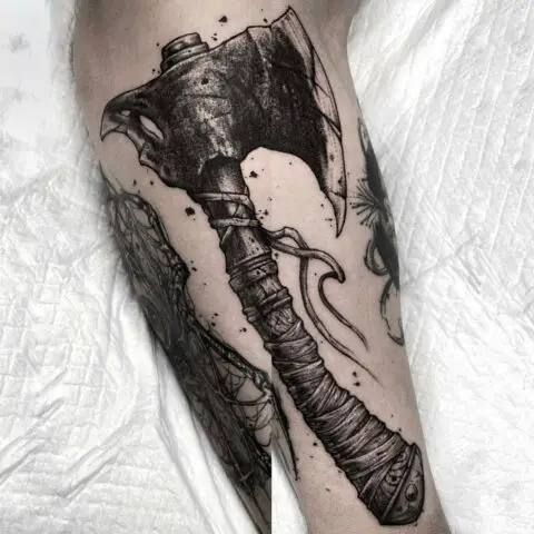 33 Striking Ax Tattoos for Men in 2024