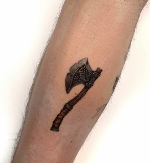 33 Striking Ax Tattoos for Men in 2023