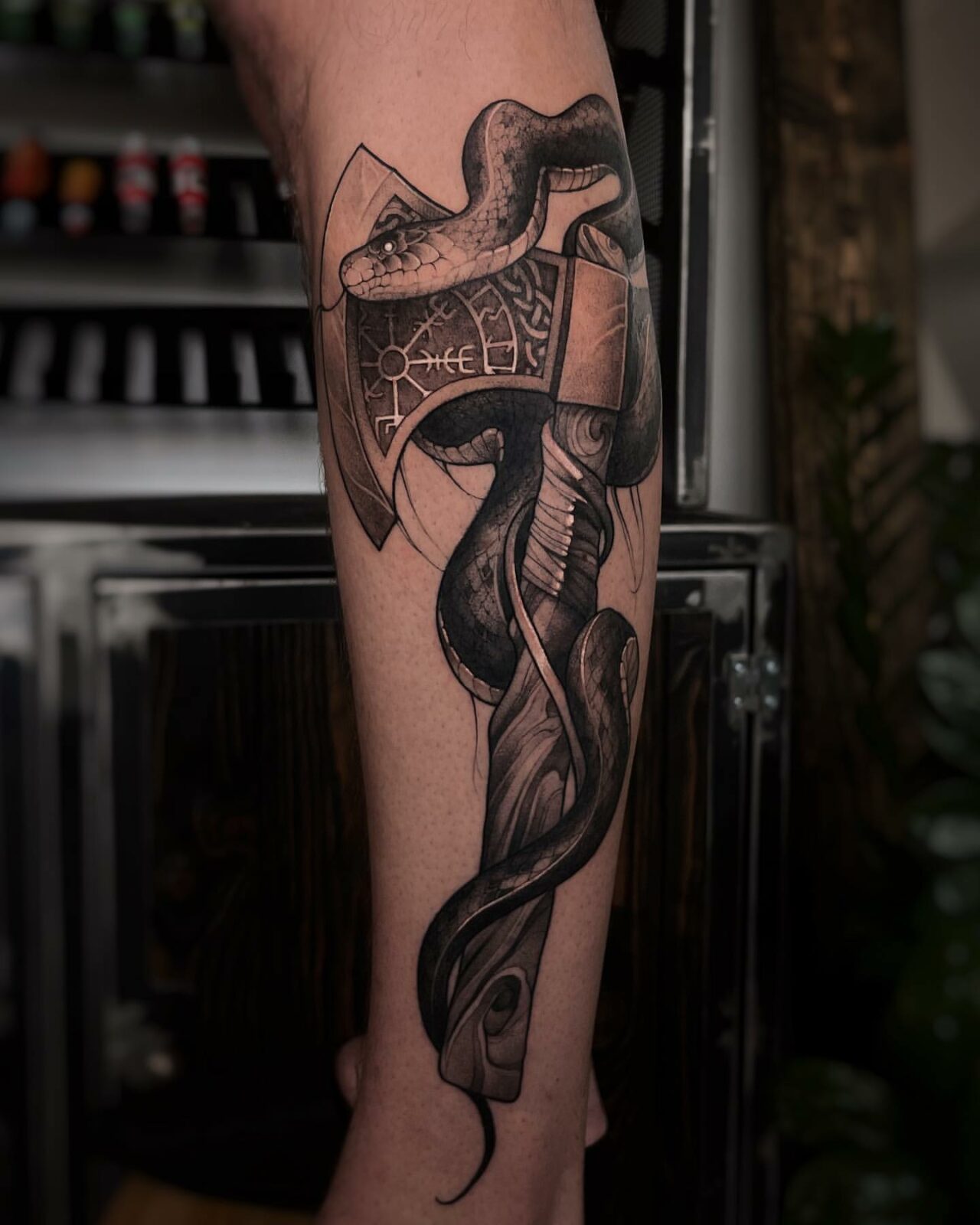 33 Striking Ax Tattoos for Men in 2024