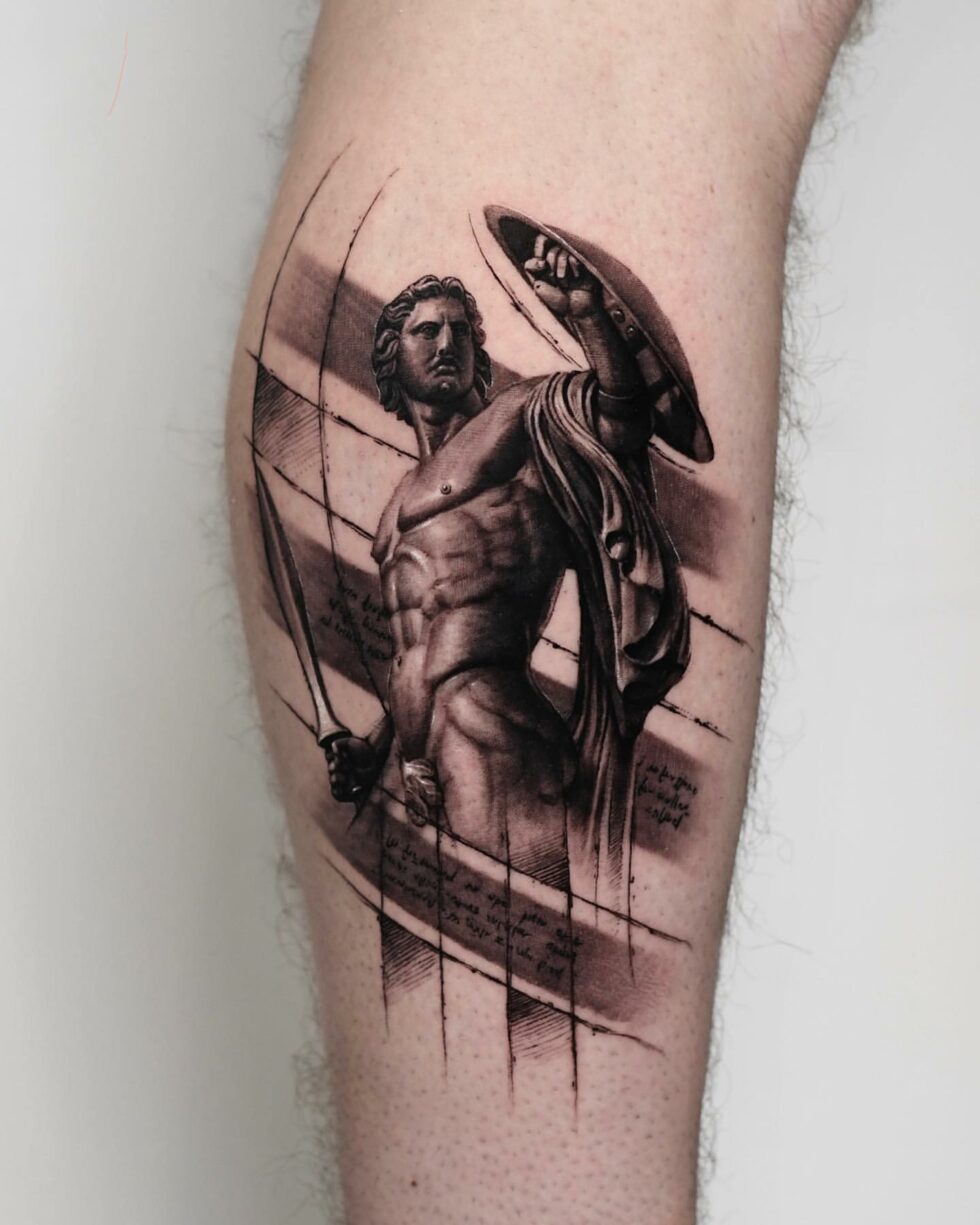 33 Empowering Achilles Tattoo Ideas in 2024