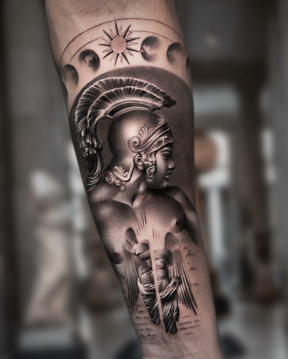 33 Empowering Achilles Tattoo Ideas in 2024
