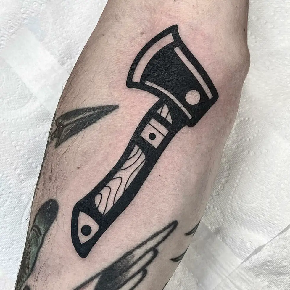 33 Striking Ax Tattoos for Men in 2023