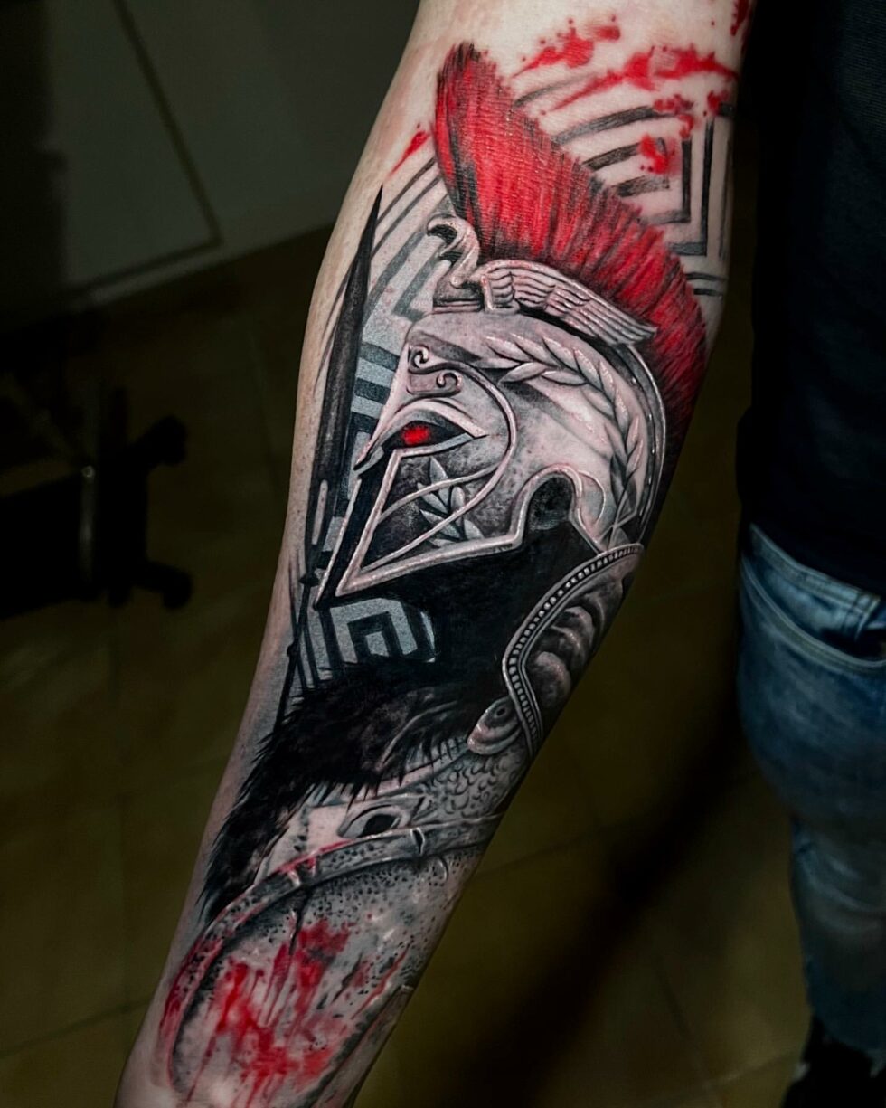 33 Fearsome Spartan Tattoos for Men in 2023