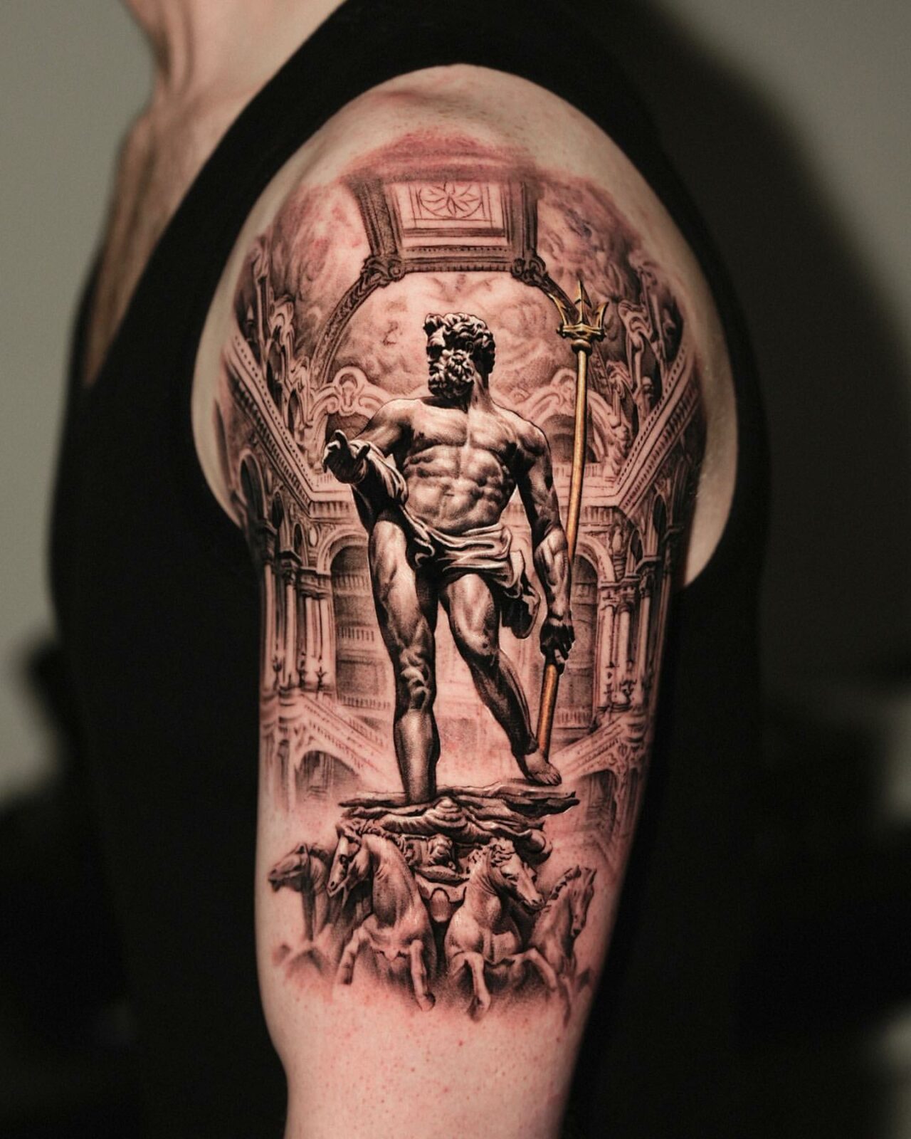 32 Powerful Poseidon Tattoo Ideas for Men & Women in 2024