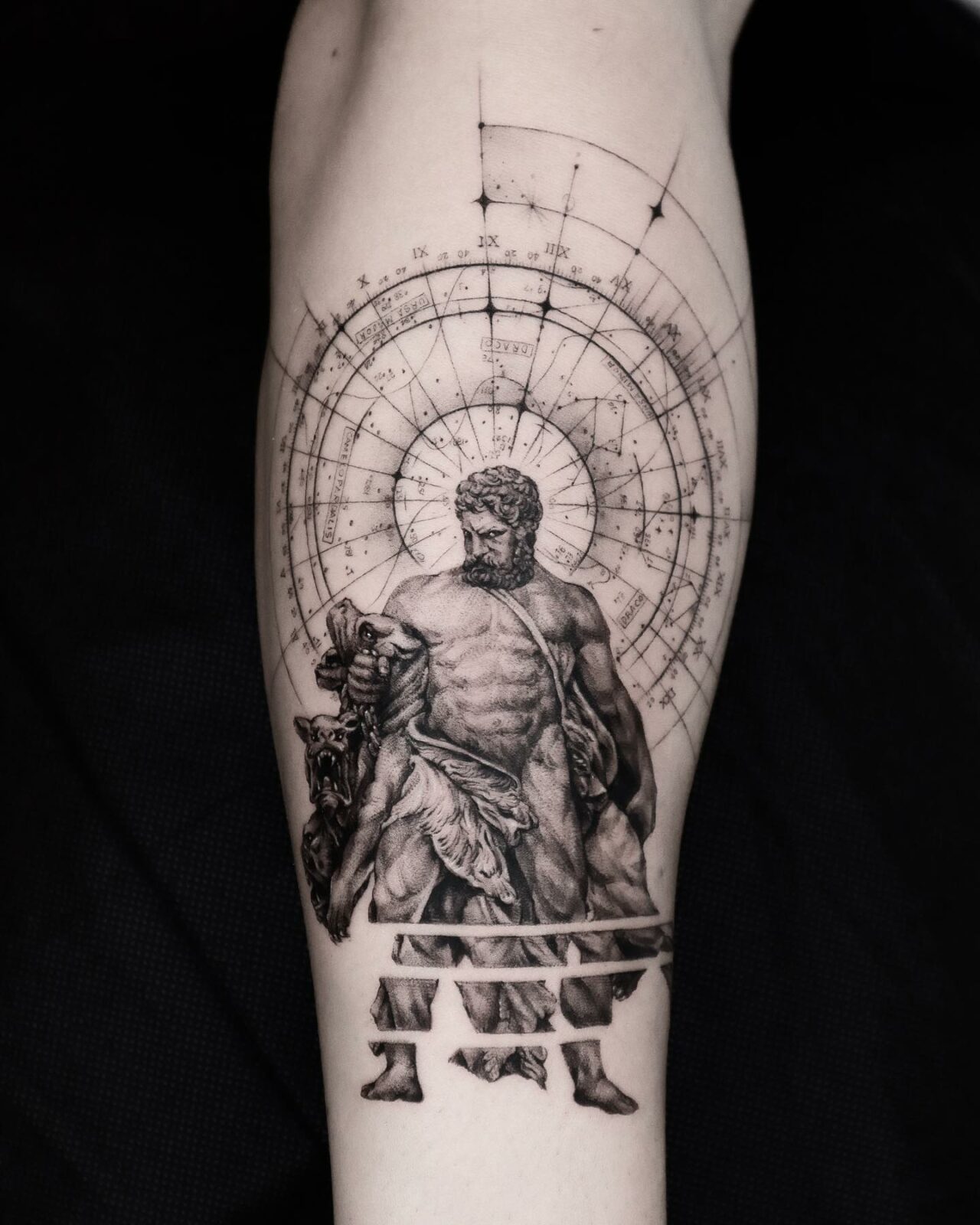 33 Gorgeous Hercules Tattoo Ideas for Men & Women in 2024