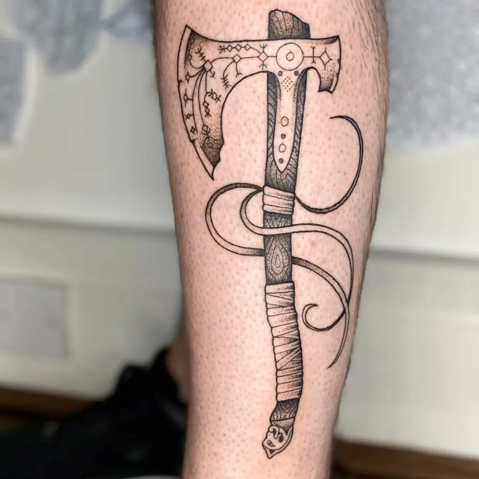 33 Striking Ax Tattoos for Men in 2024